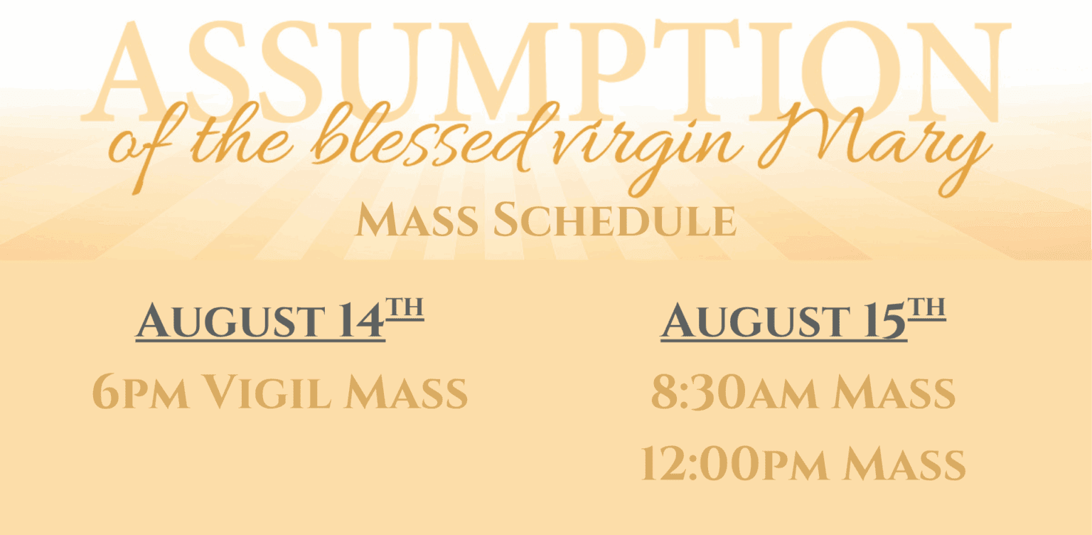 Mass & Sacrament Schedule - St John Paul II Catholic Church